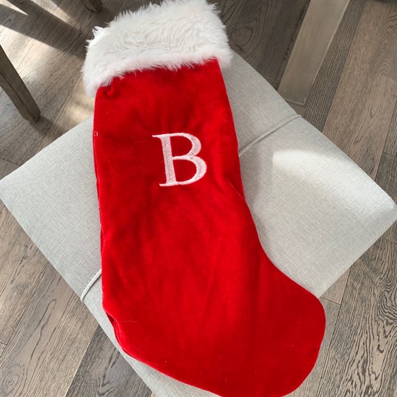 Holiday | Red Initial Stocking Letter B | Poshmark
